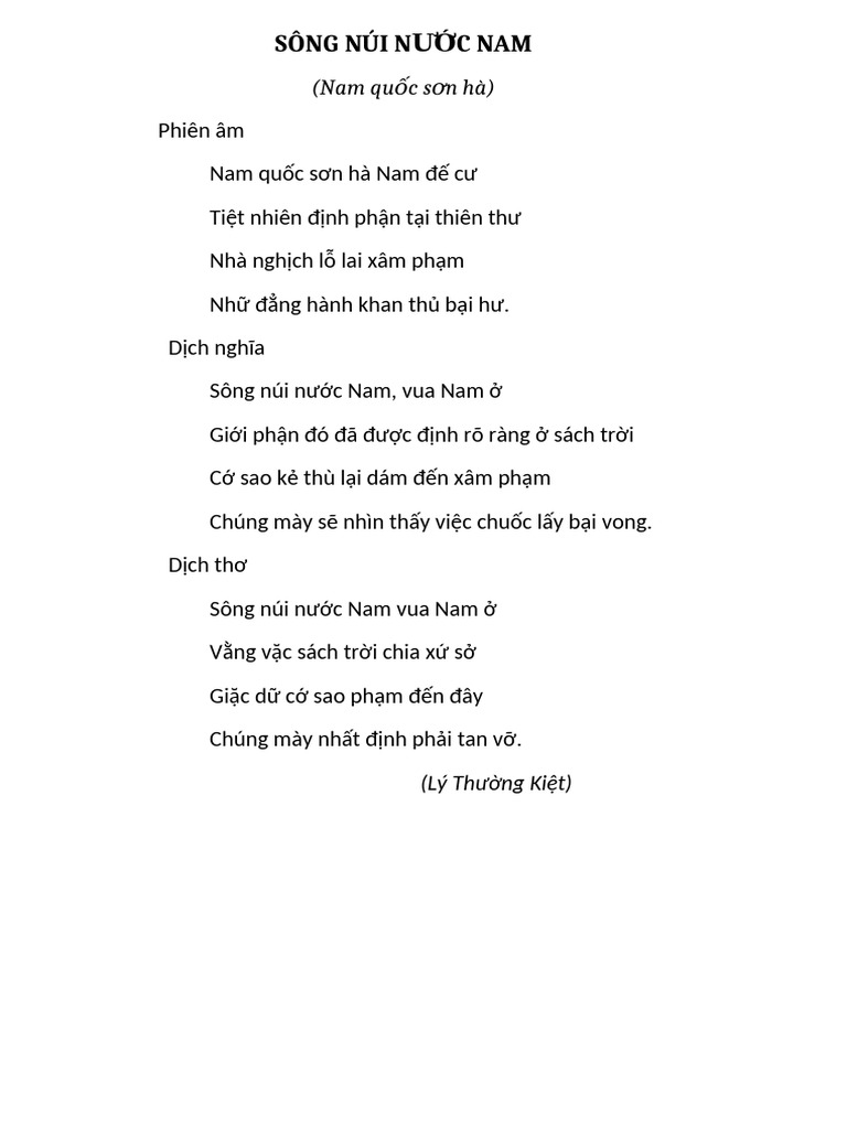 Sông Núi Nư C Nam | PDF