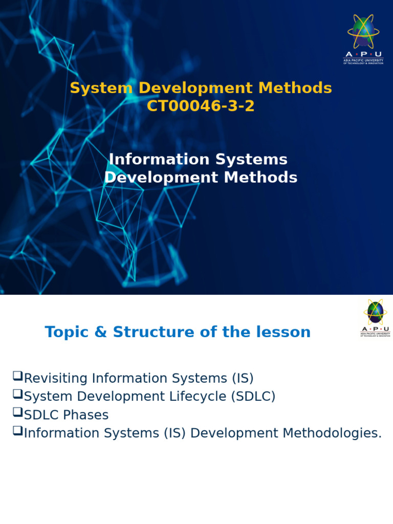 Week 01 Information System Development Methods | PDF | Software ...