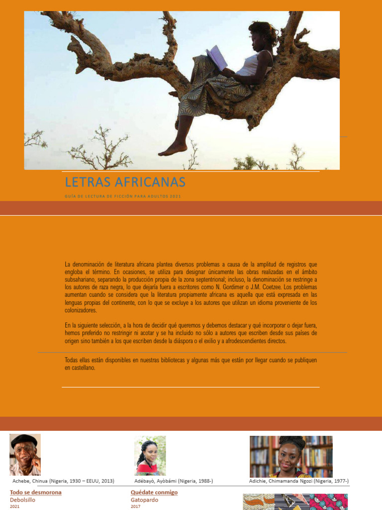 2021 Guia Letras Africanas | PDF | Sudáfrica