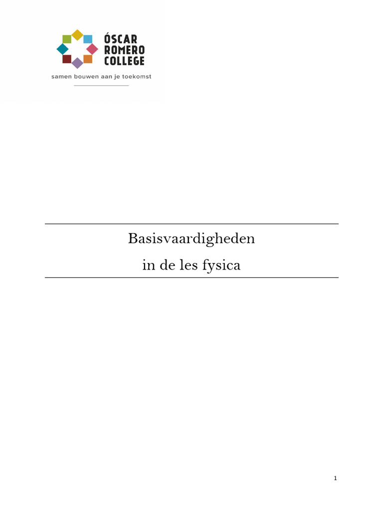 Basisvaardigheden Fysica 2017 | PDF