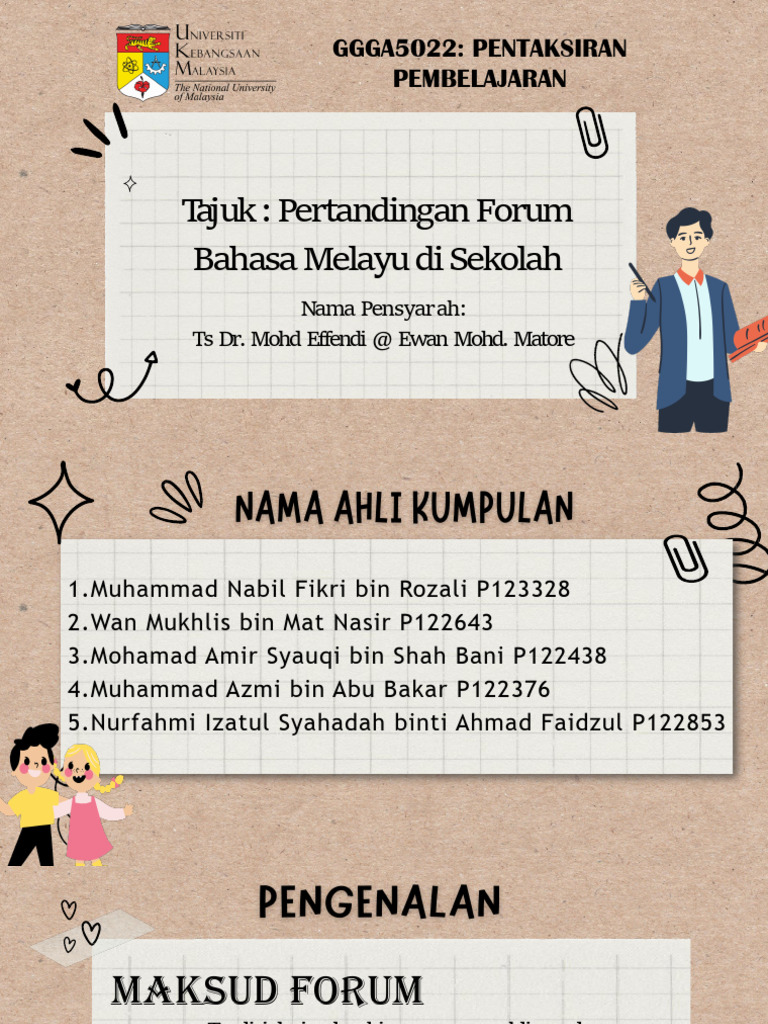 Kumpulan 10 Rubrik Penilaian Pertandingan Forum Bahasa Melayu | PDF