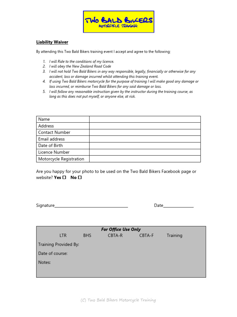 Standard Waiver 2018 | PDF