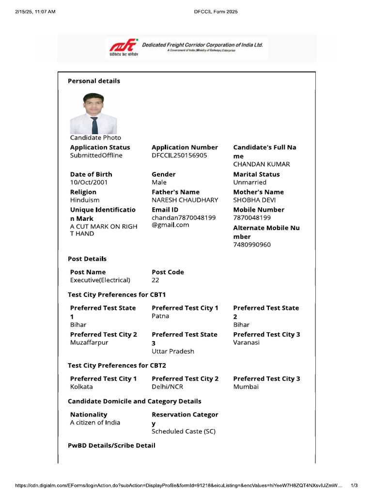 Railway Dfccil | PDF