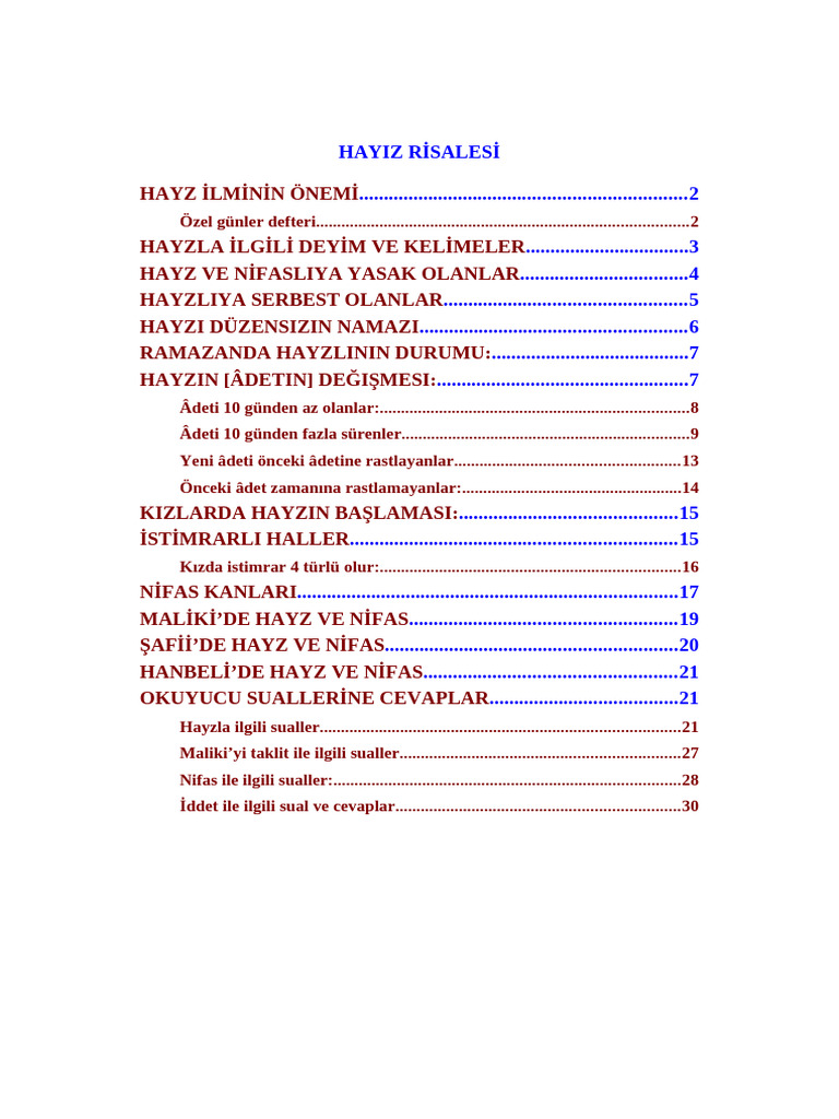 11 - Hayz Risalesi | PDF