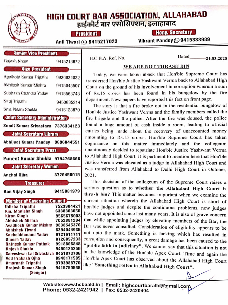 HCBA Release 21-03-2025 | PDF
