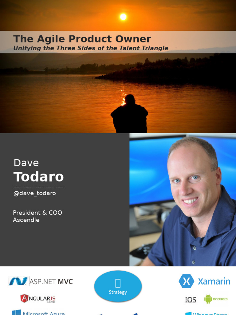 The Agile Product Owner and The Talent Triangle Ascendle | PDF | Scrum (Software Development ...