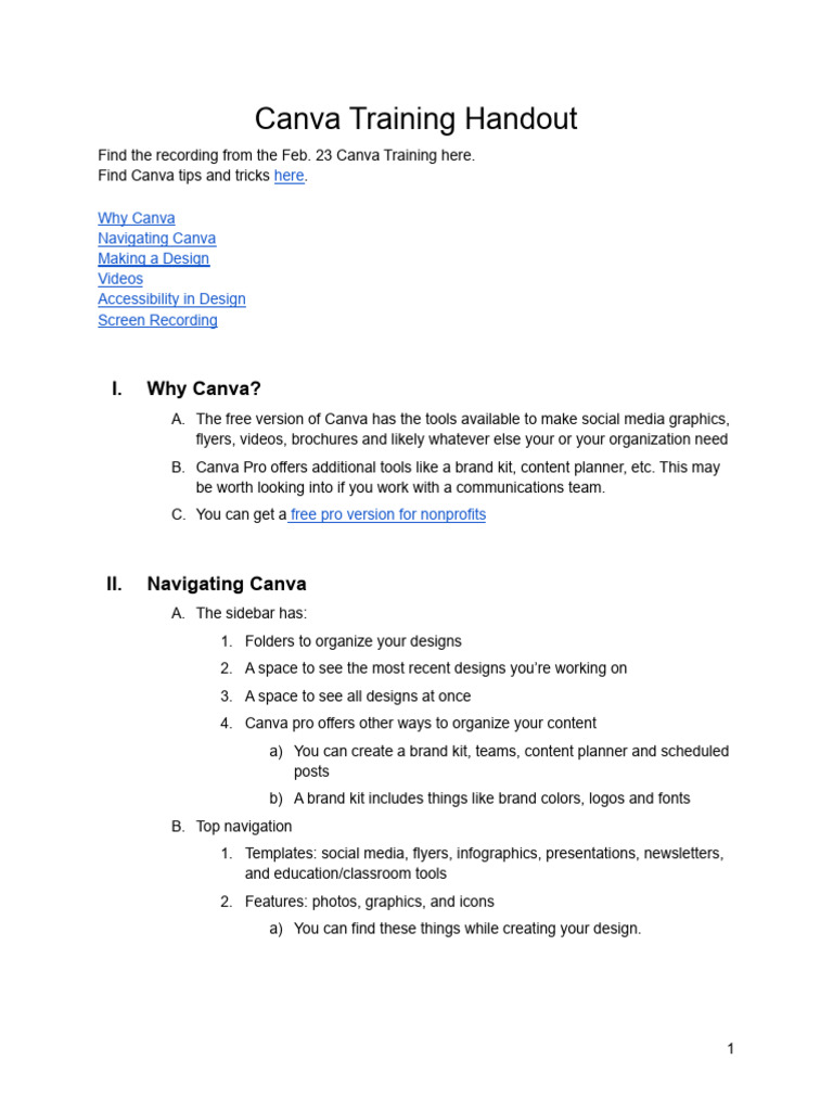 Canva-Training-Handout_Post-Feb-23-Training | PDF | Graphics | Image ...