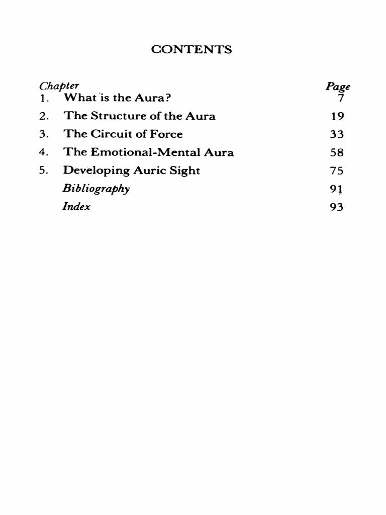 Understanding the Aura: Structure & Sight | PDF
