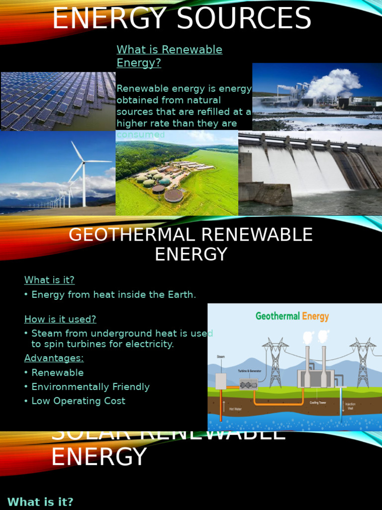 Renewable Energy Sources | PDF