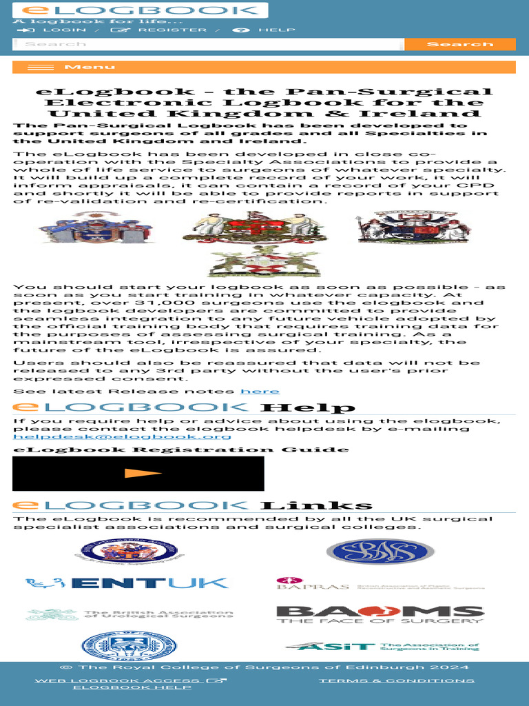 Home - ELogbook Electronic Surgical Logbook Pro | PDF