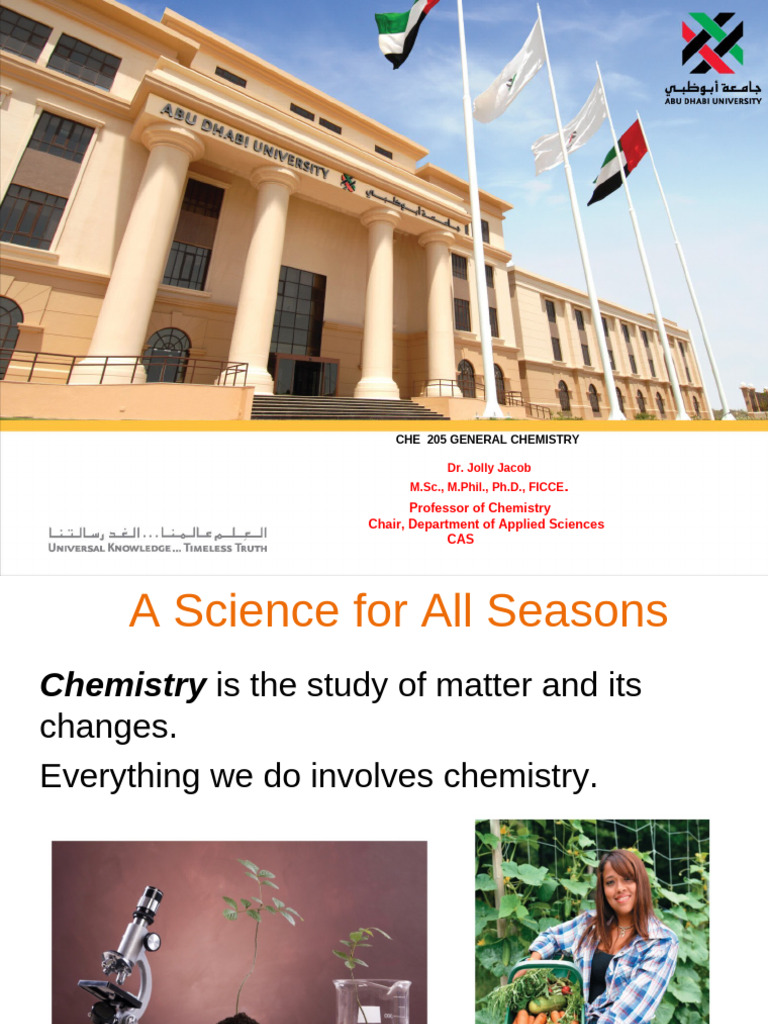 Chapter - 1 - Introduction & Basics of Chemistry | PDF | Chemical ...