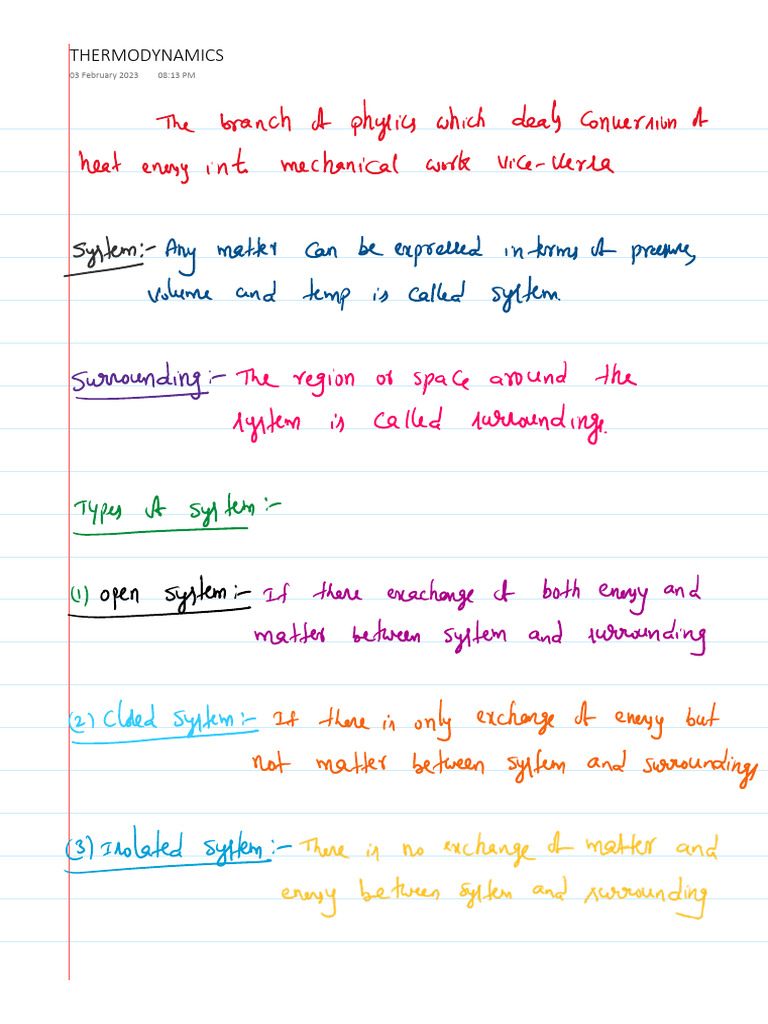 Thermodynamics aakash notes | PDF