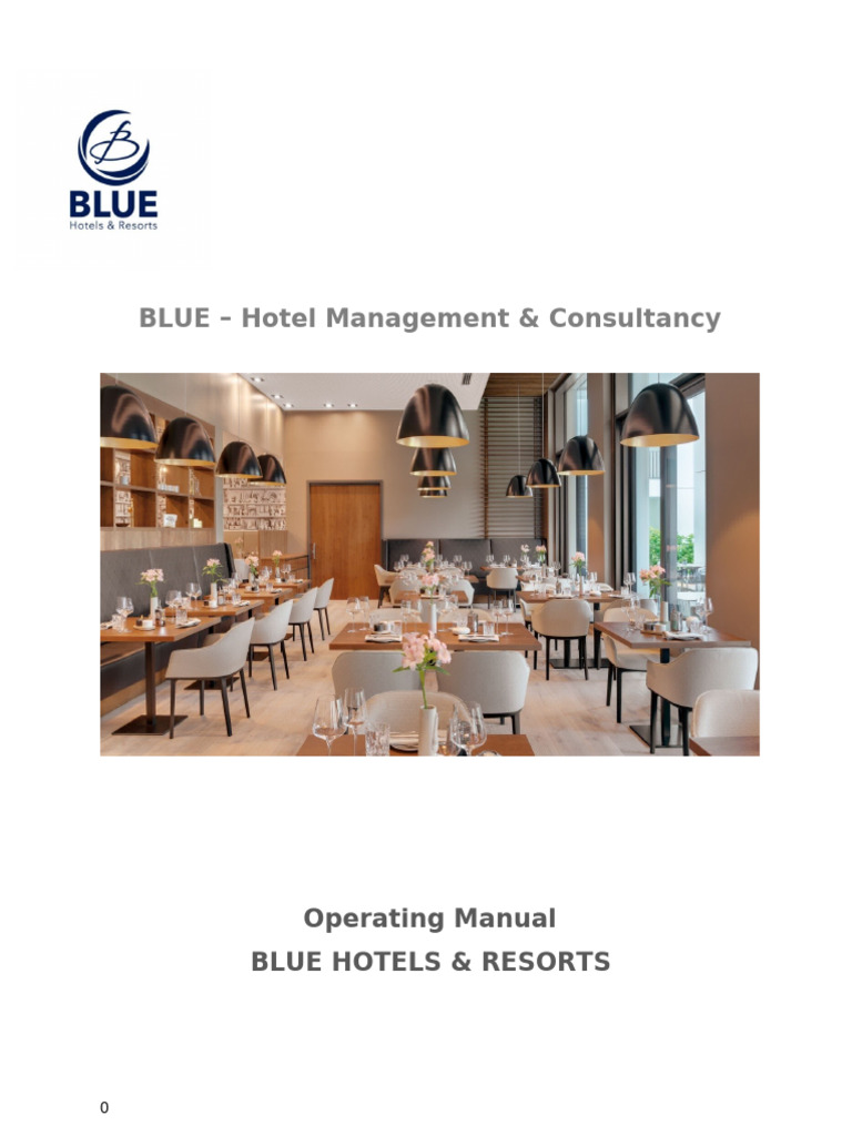 Blue Hotels Manual Modified | PDF | Stairs | Pillow