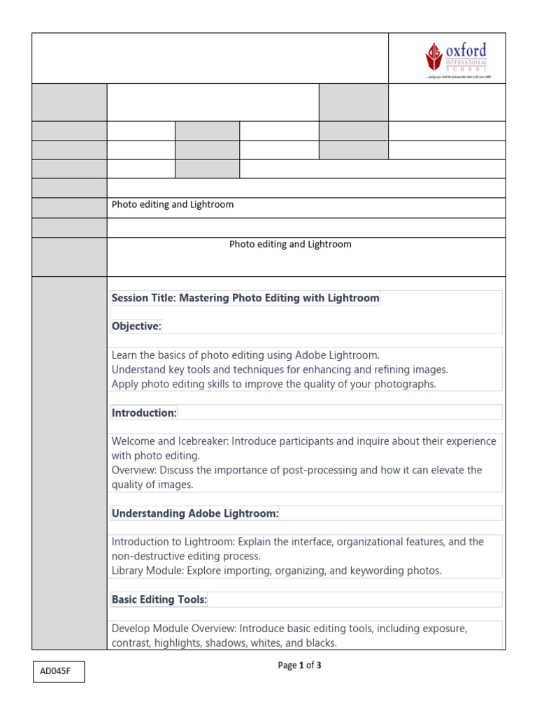 Mastering Lightroom for Photo Editing | PDF | Image Editing | Editing