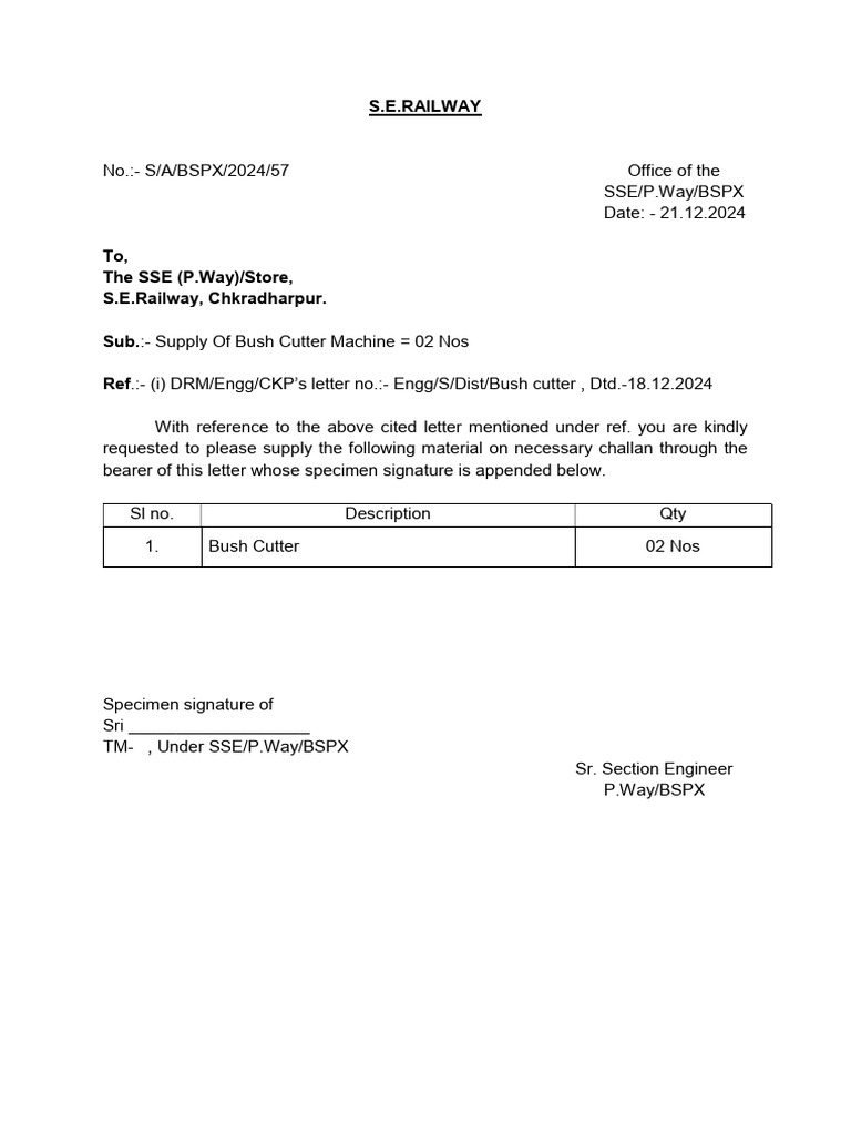 fog signal bush cutter | PDF