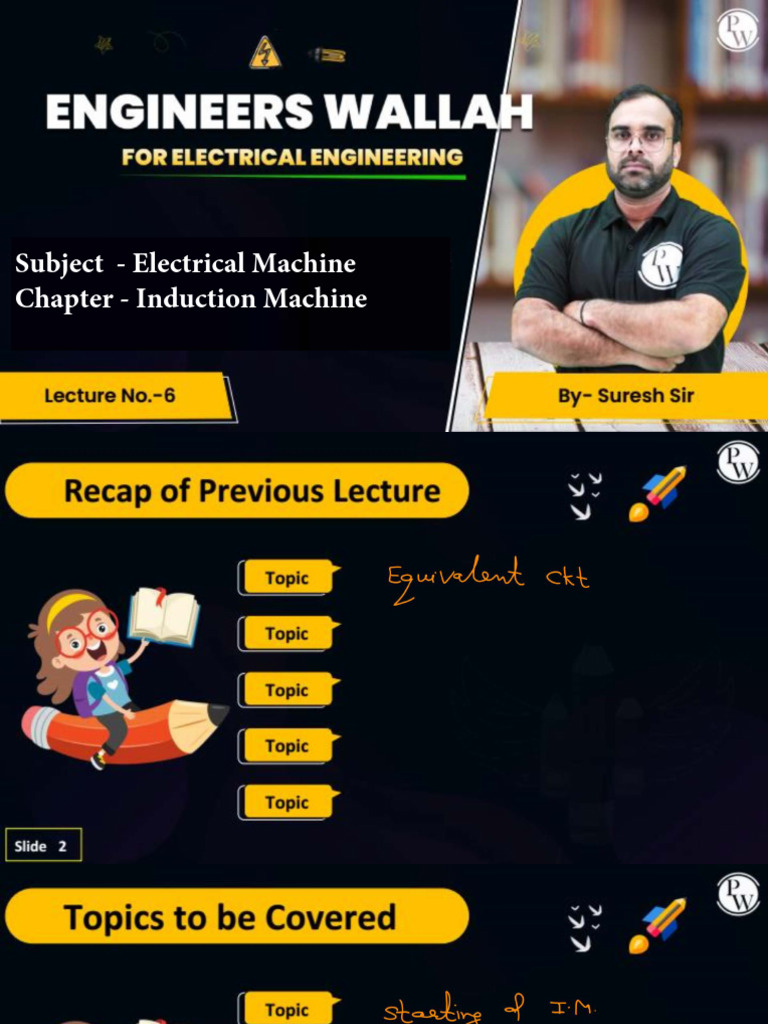 Subject - Electrical Machine Chapter - Induction Machine | PDF