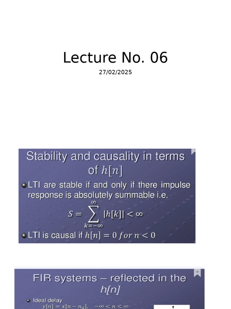 Lecture No.6 | PDF