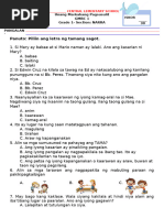 MAKABANSA WORKSHEET Week 3 | PDF
