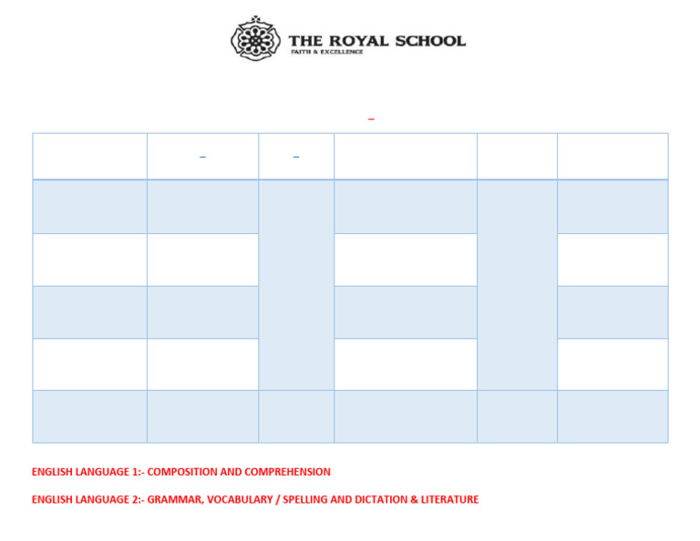 End of Term Exams Time Table - JHS 2 | PDF