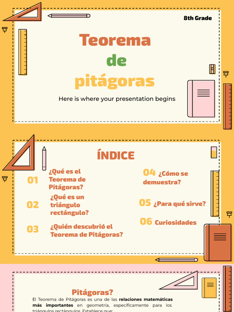 Trabajo Mates (Teorema de Pitágoras) | PDF | Triángulo | Geometría