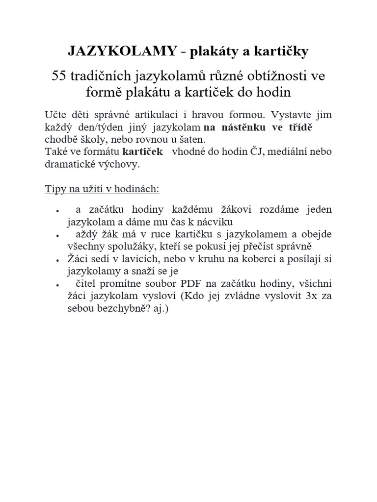 JAZYKOLAMY | PDF