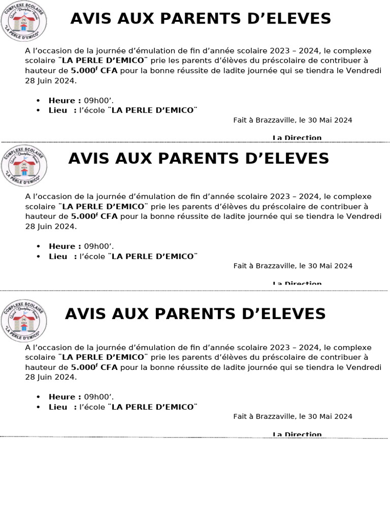 Journnees D'emulation Au Prescolaire | PDF