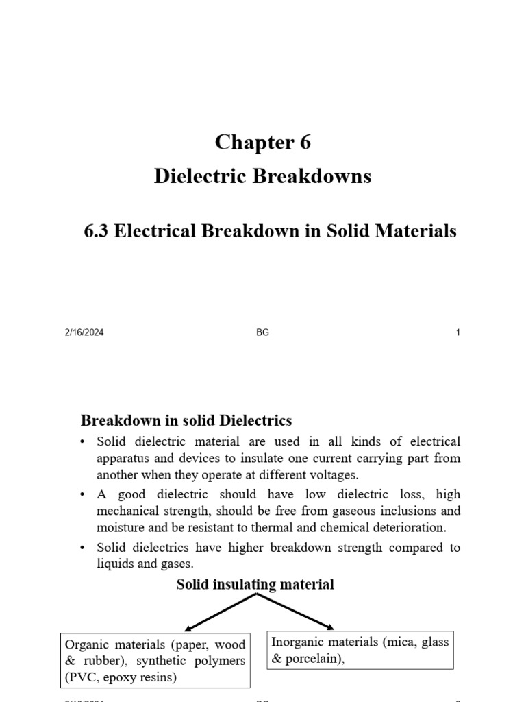 6.3 Electrical-Breakdown-in-Solid-Materials | PDF | Electrical ...