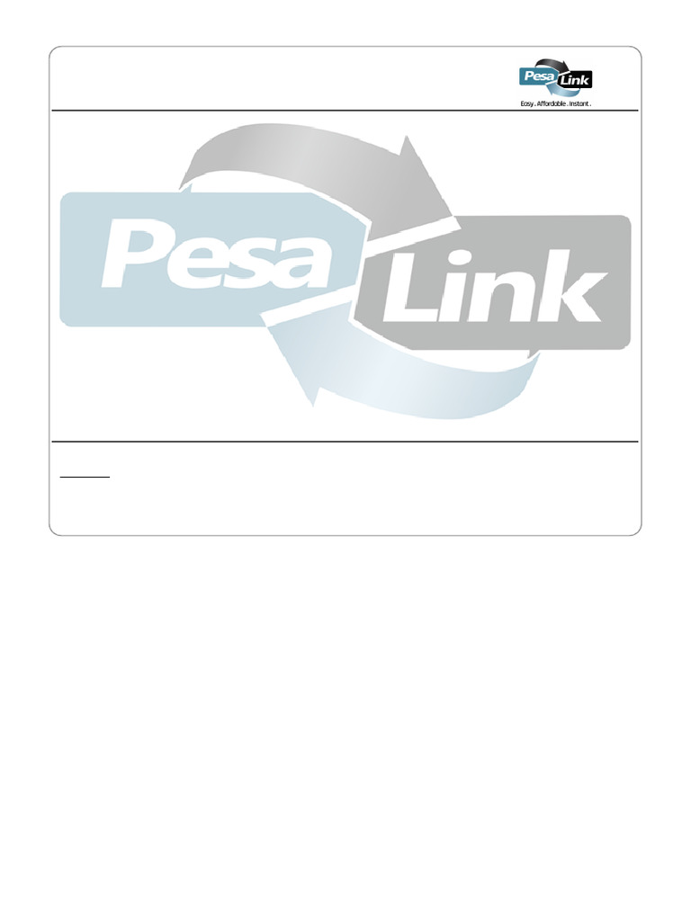 Pesa link template receipt | PDF