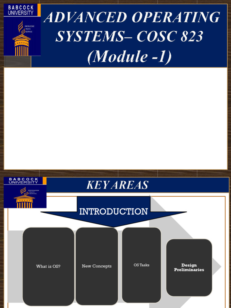 COSC 823 Lecture Slide - 1 | PDF | Thread (Computing) | Operating System
