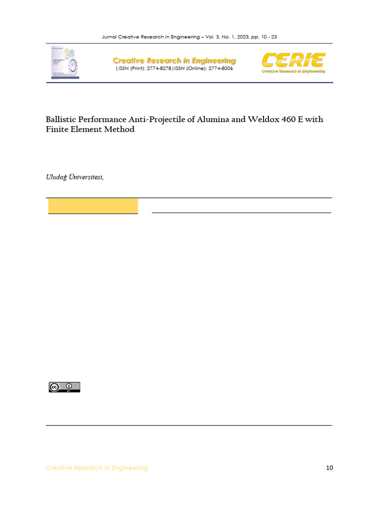 Ballistic Performance Anti-Projectile of Alumina A | PDF | Deformation ...