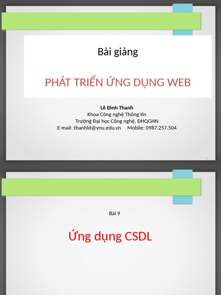 09 - Ung Dung CSDL | PDF