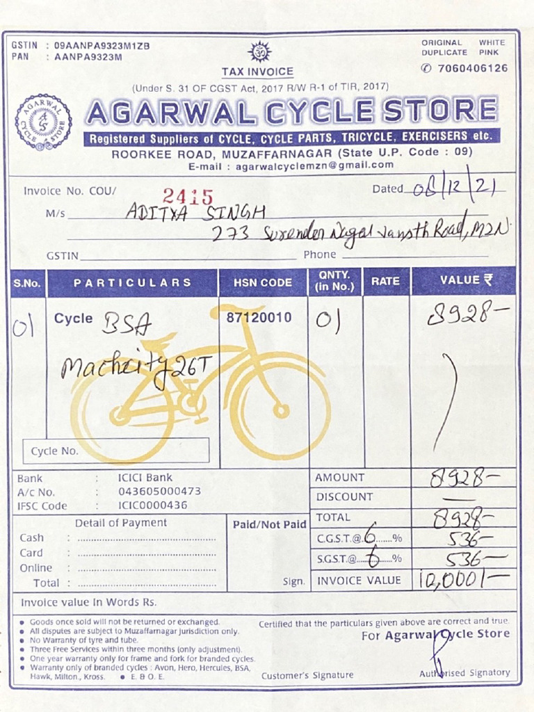 Cycle-bill | PDF