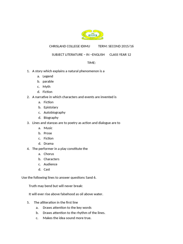 Othello Exam Questions and Answers | PDF | Othello | Poetry