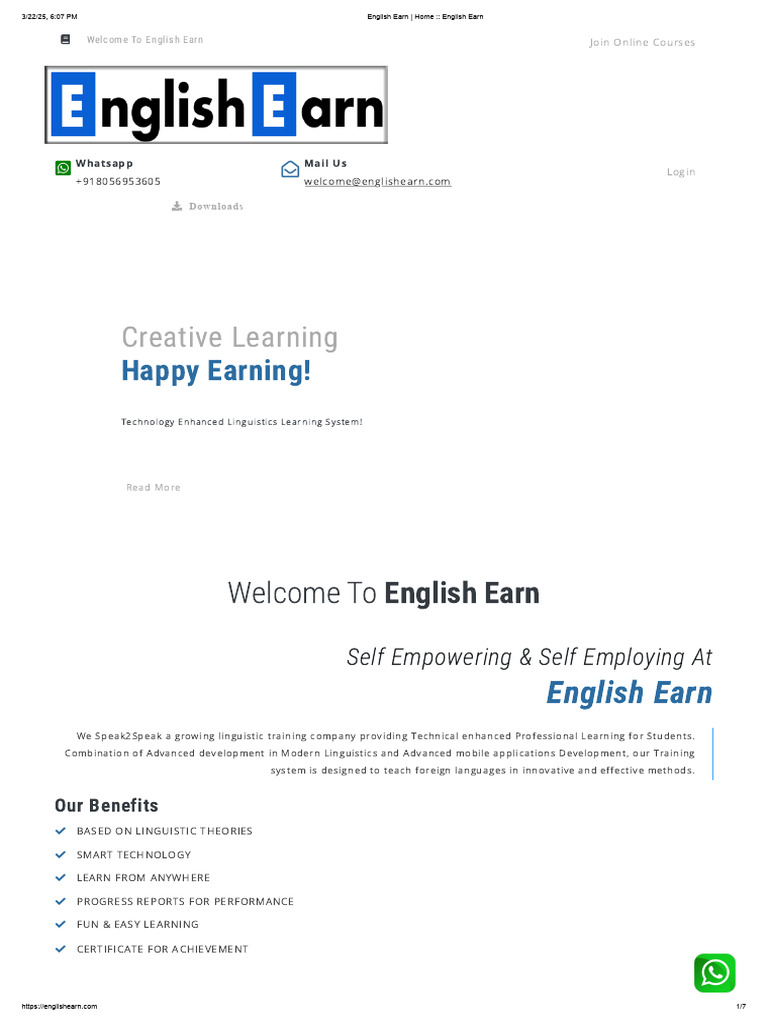 English Earn _ Home __ English Earnpart 5 | PDF | English Language ...