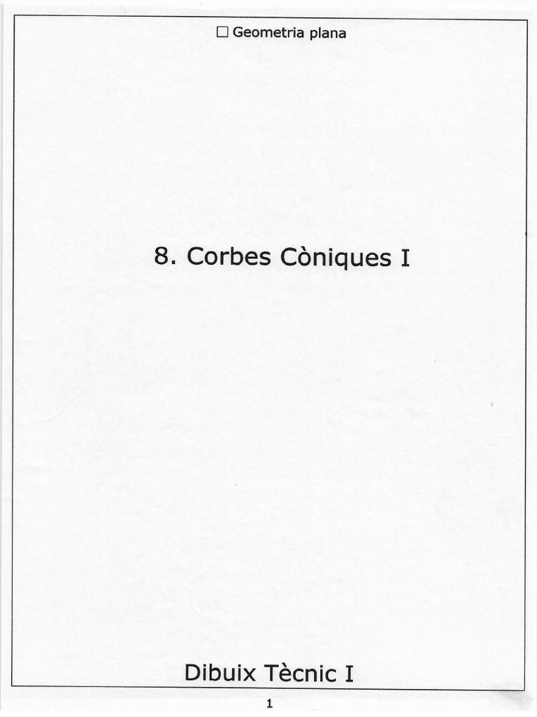 T8 Corbes Còniques I | PDF