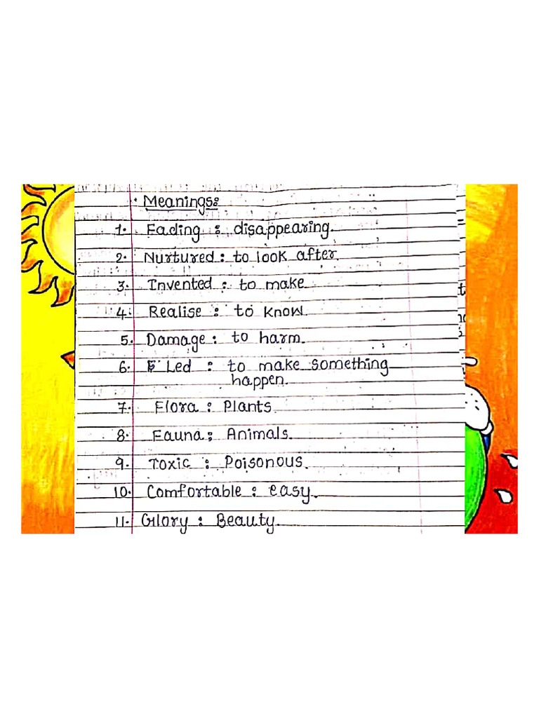 Std 4 English 1 Hw d2 | PDF