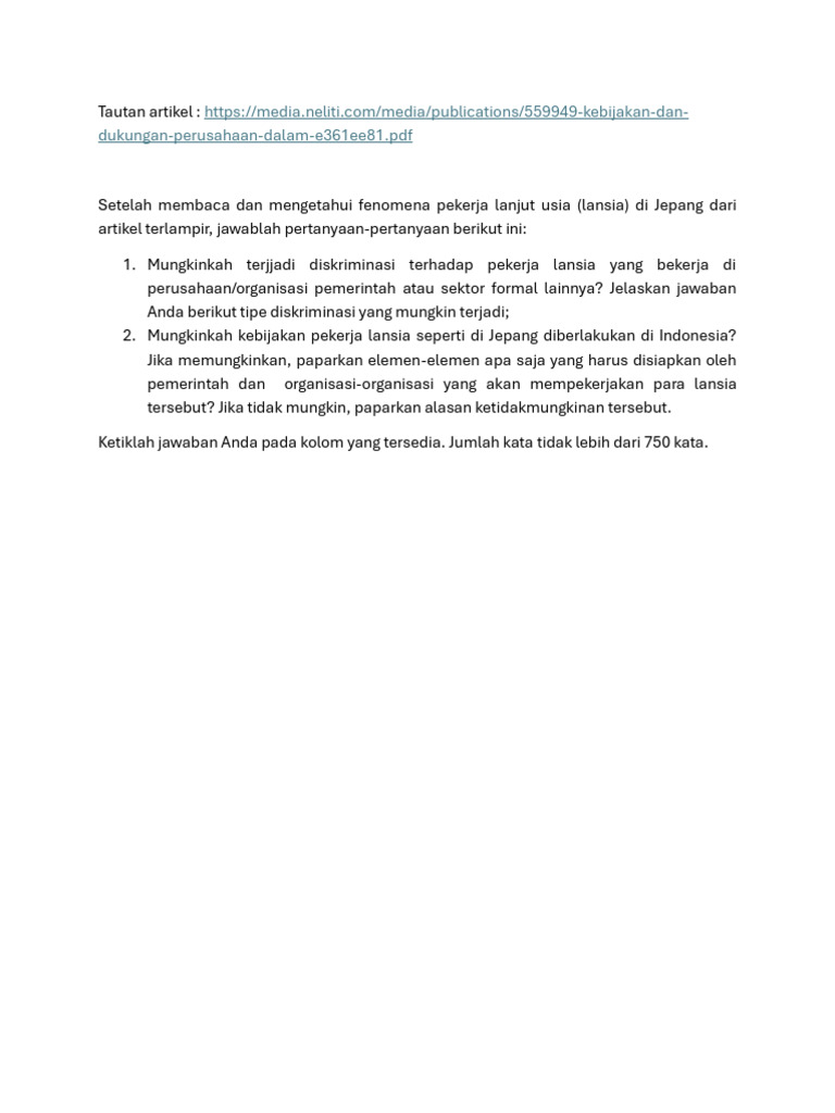 Tugas 1 PO - Kerja Individu | PDF