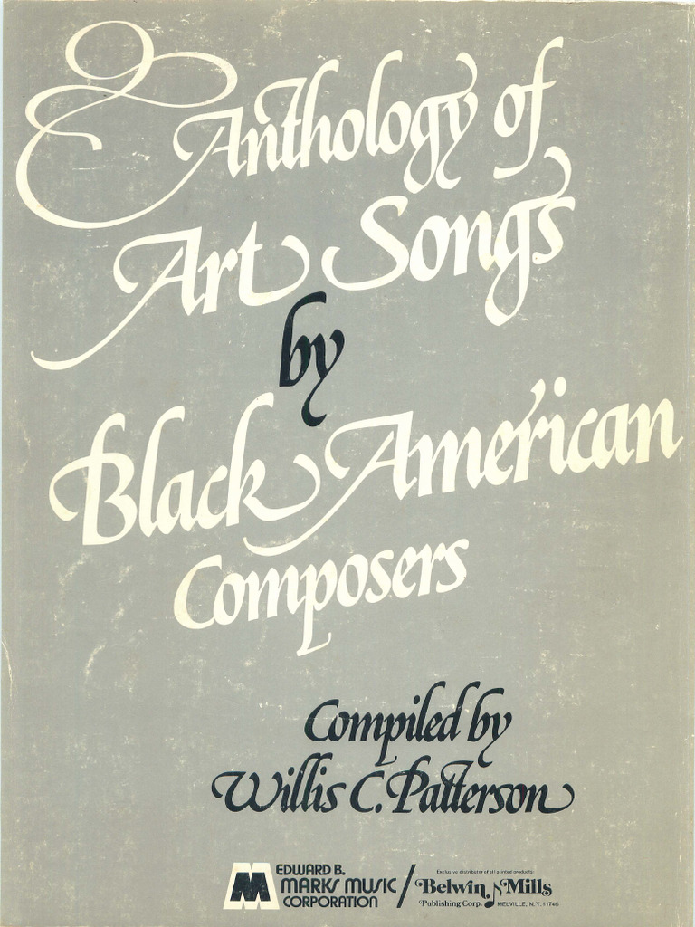 Anthology of Art Songs by Black American Composers | PDF