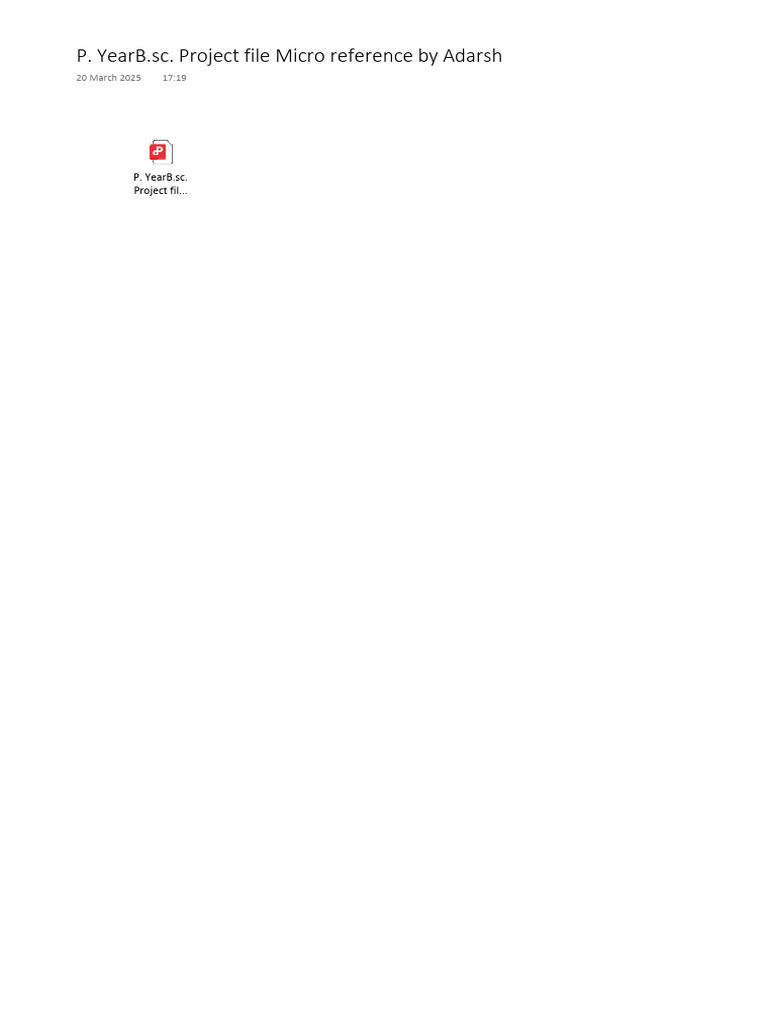 B.Sc. Project File by Adarsh | PDF