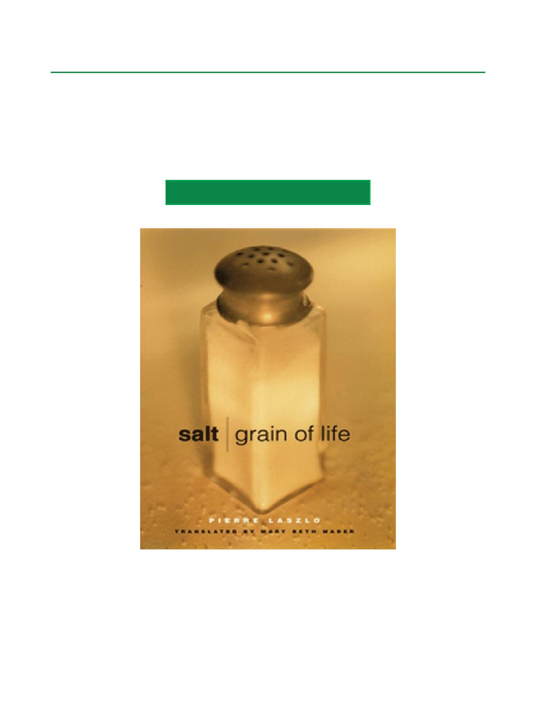 Hot Pick Salt Grain of Life Entire Volume Download | PDF