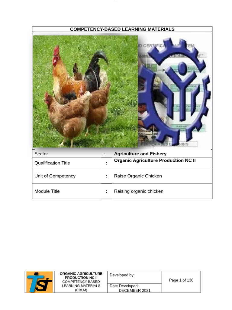 Oap CBLM Learning Module For Oap | PDF | Chicken | Vegetables