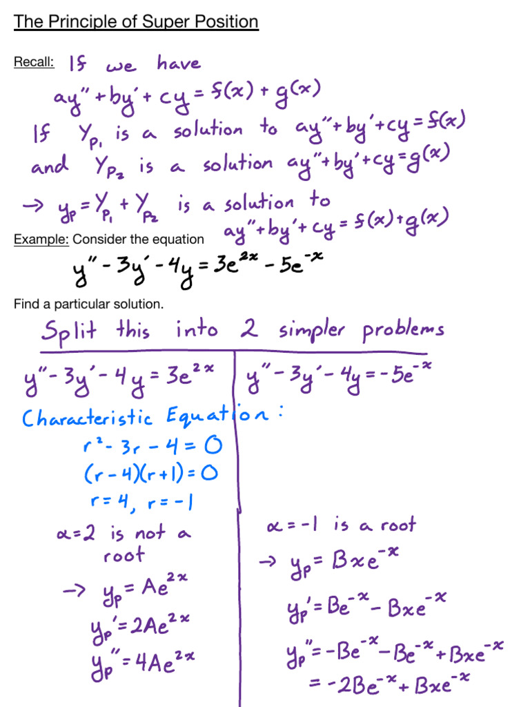 DiffEQ Section 5.4, Part 5_ the Principle of Superposition | PDF