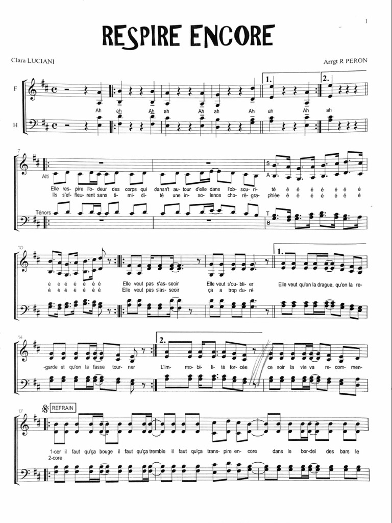 Partition Respire Encore Clara Luciani | PDF
