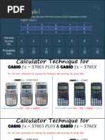 How To Use Stat Mode On CASIO Calculators | PDF