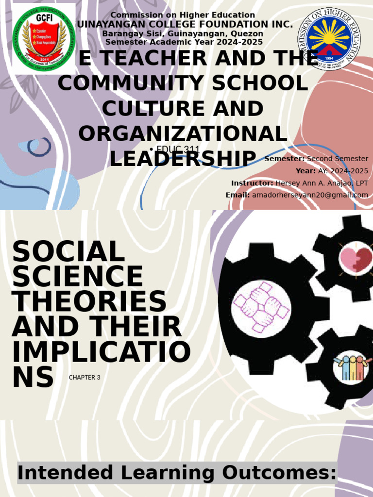 Social Science Theories in Education | PDF | Society | Symbols