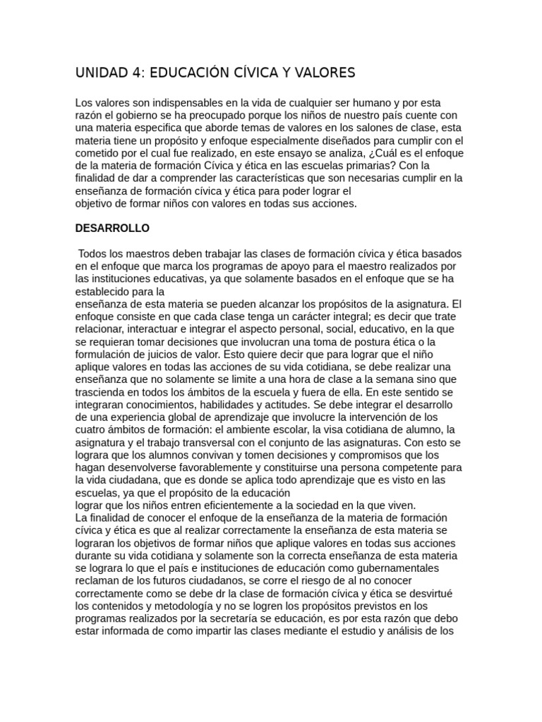 Unidad 4 | PDF | Enseñando | Escuelas