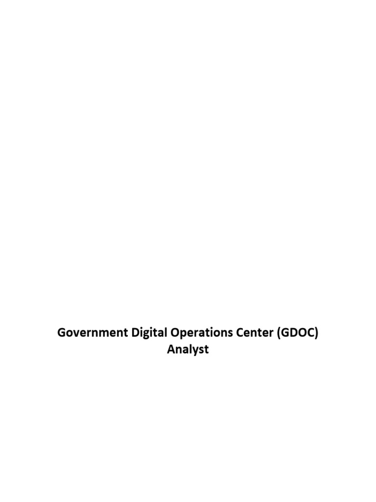 GDOC Analyst Job Description - Abu Dhabi | PDF | Computer Network ...