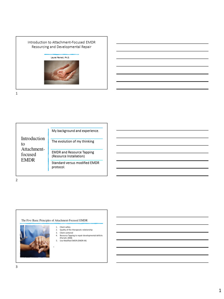 Manual Attachmentfocused Emdr | PDF | Eye Movement Desensitization And ...