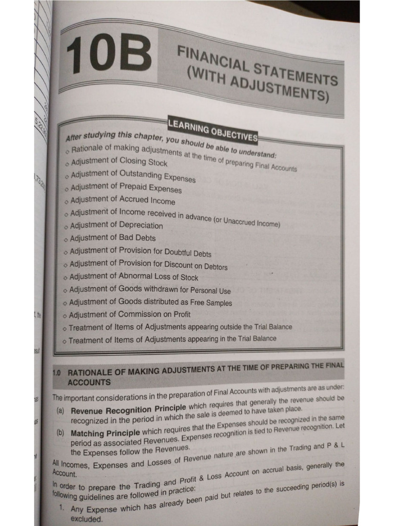 Financial Statements (With Adjustment) | PDF