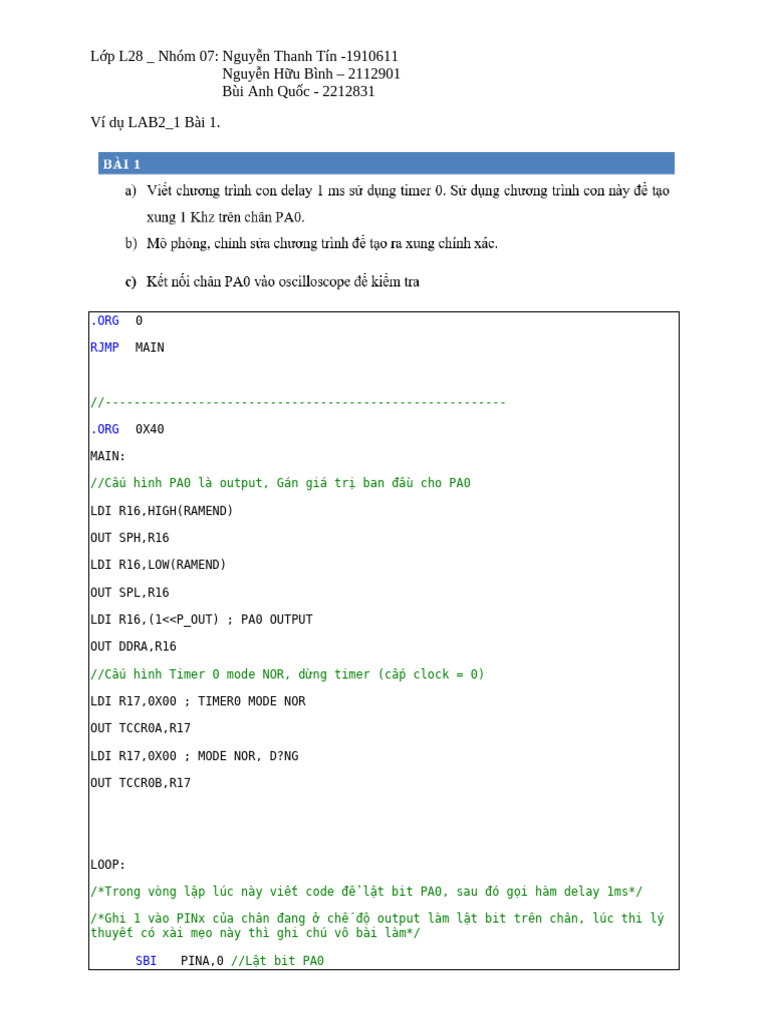 L p-L28 Nhóm07 Prelab2 | PDF
